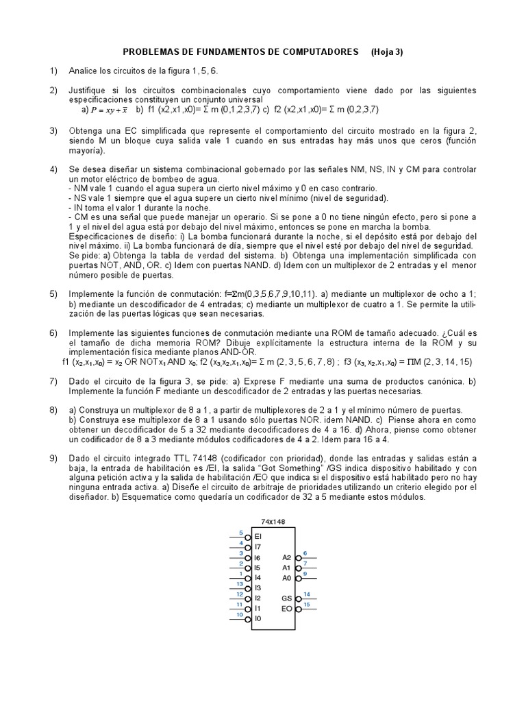 Combinacionales Bloques | PDF | Puerta lógica | Decimal codificado en binario