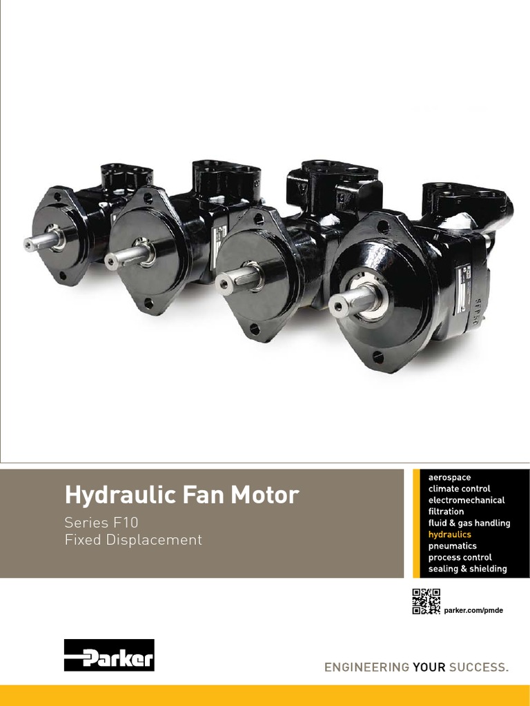 Hydraulic Fan Motor: Series F10 Fixed Displacement | PDF | Electric ...