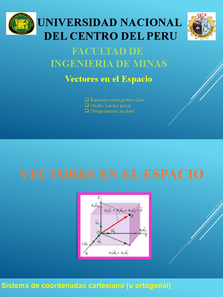 Vectores en El Espacio 2 | PDF | Vector Euclidiano | Espacio vectorial