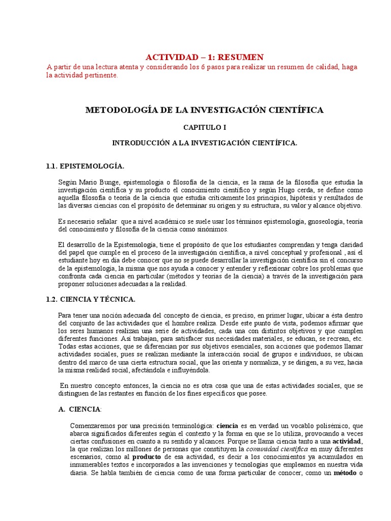 Activ. 1 PDF | Descargar gratis PDF | Conocimiento | Teoría