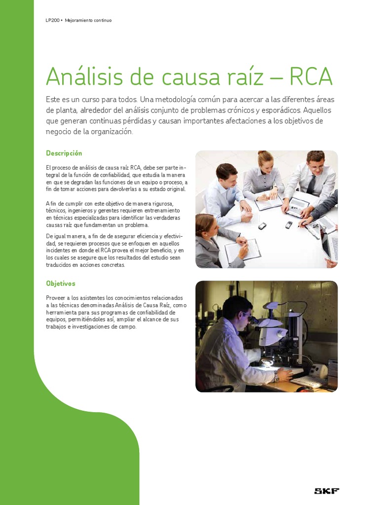 Analisis Causa Raiz RCA PDF | PDF | Ingeniería de confiabilidad | Ingeniería