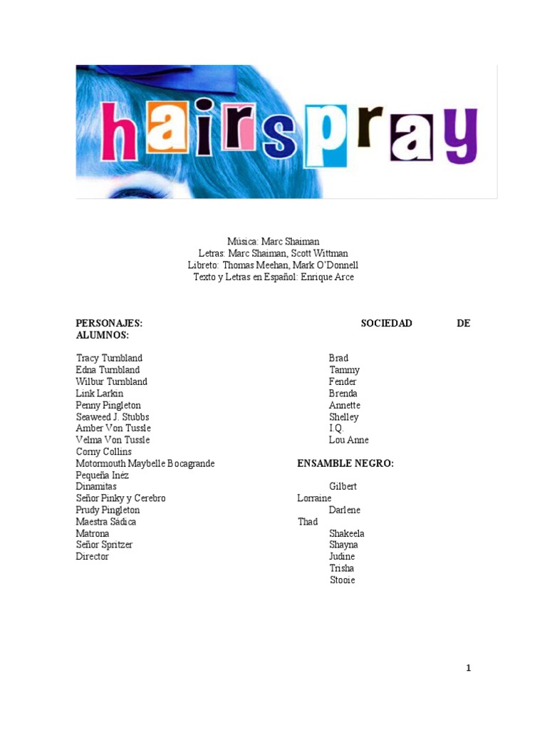 Hairspray | PDF