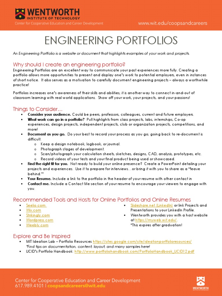 Engineering Portfolios: Why Should I Create An Engineering Portfolio? | PDF | Résumé | Communication
