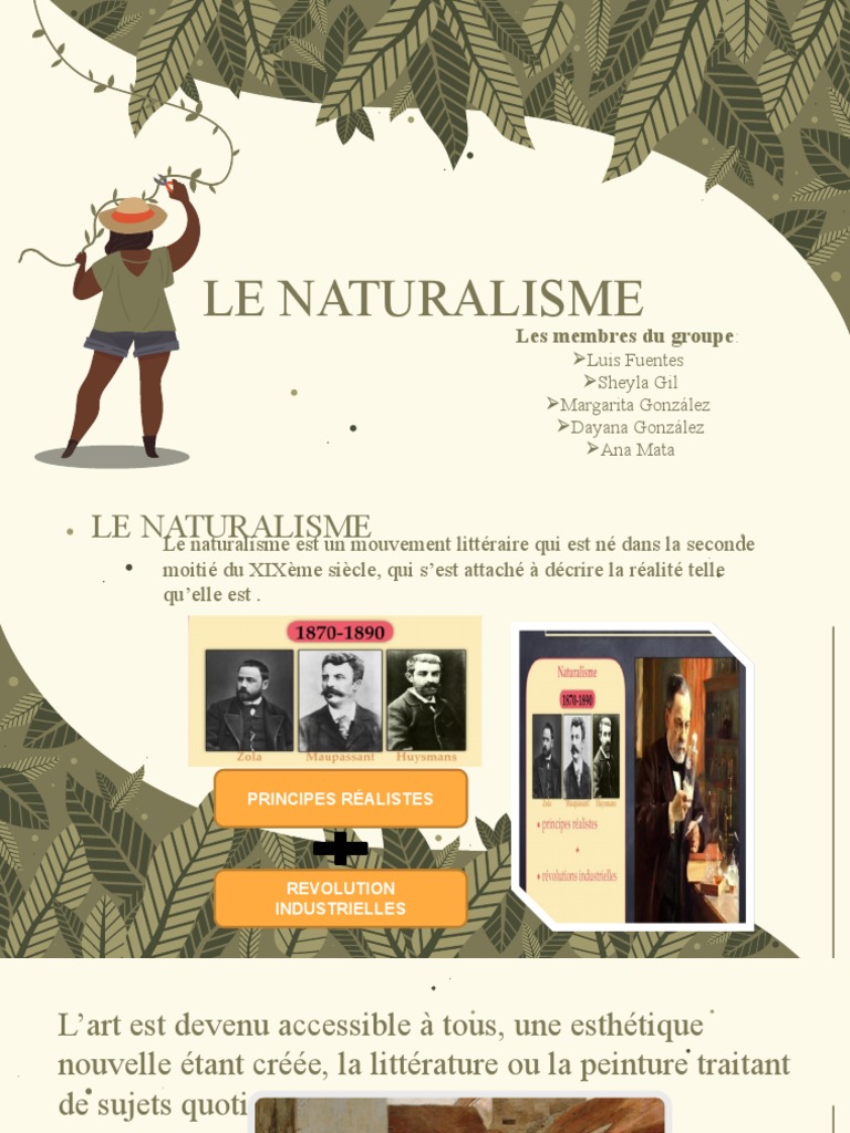 Le Naturalisme | PDF | Réalisme (littérature) | Émile Zola