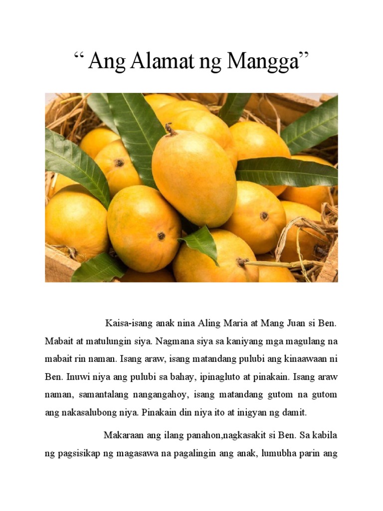 Ang Alamat NG Mangga | PDF