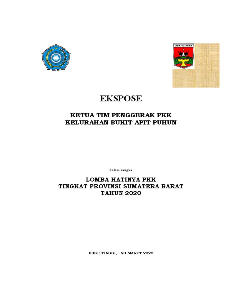 Ekspose Lomba HATINYA PKK 2020 | PDF