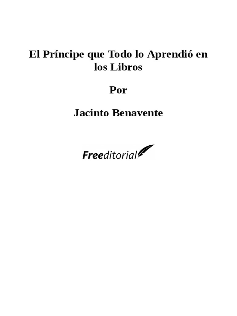 El Príncipe Que Todo Lo Aprendió en Los Libros | PDF | Clásicos