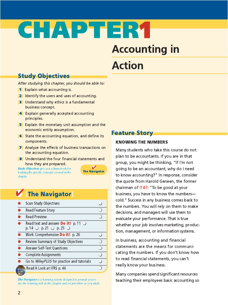 Chapter 1 Accounting in Action | PDF