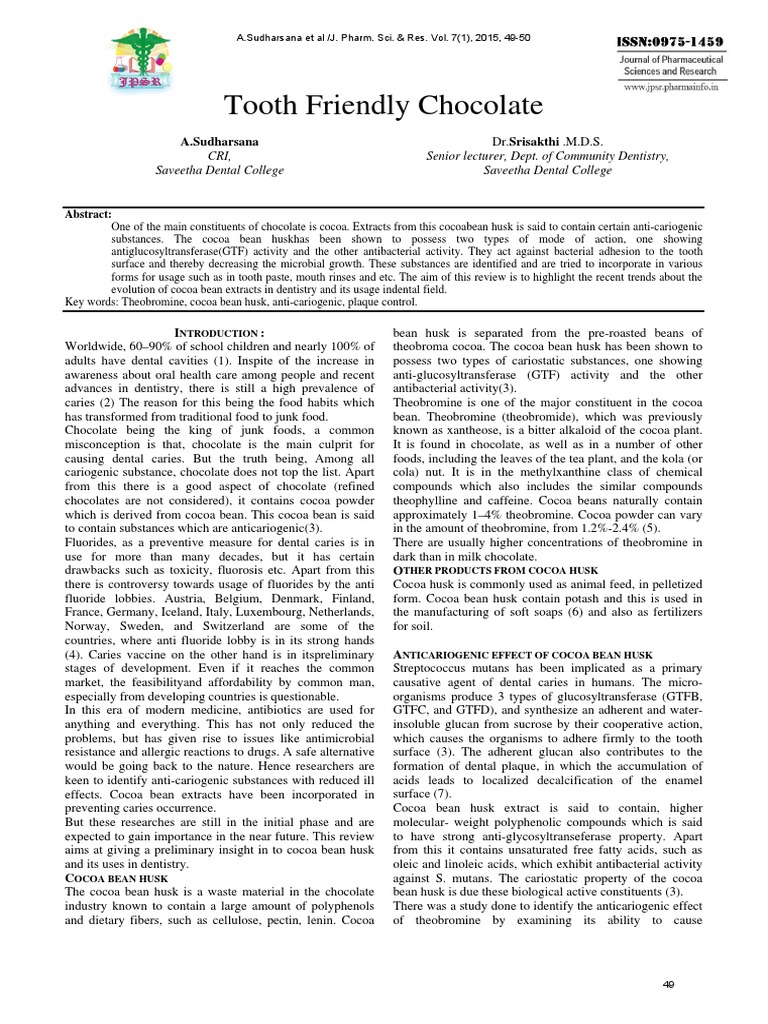 JPSR 07011510 | PDF | Dentistry