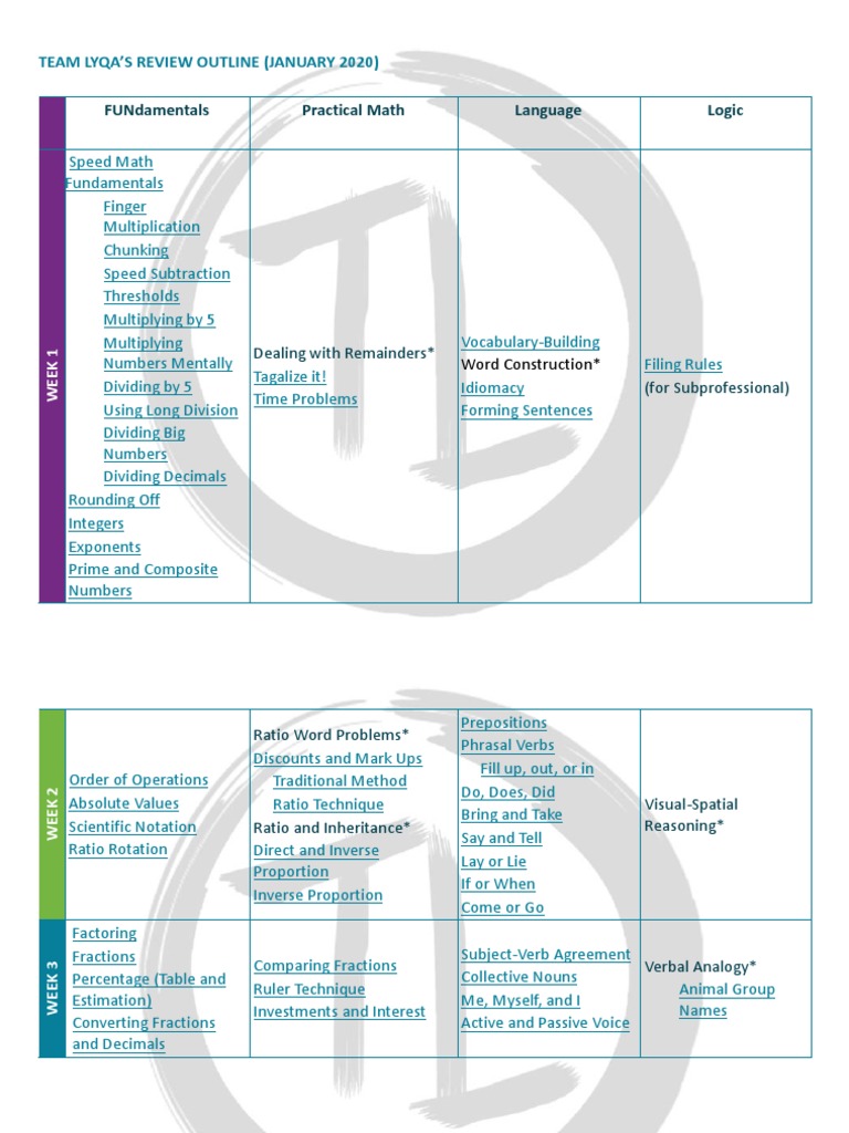 Study Guide 2020b PDF | PDF | Fraction (Mathematics) | Ratio