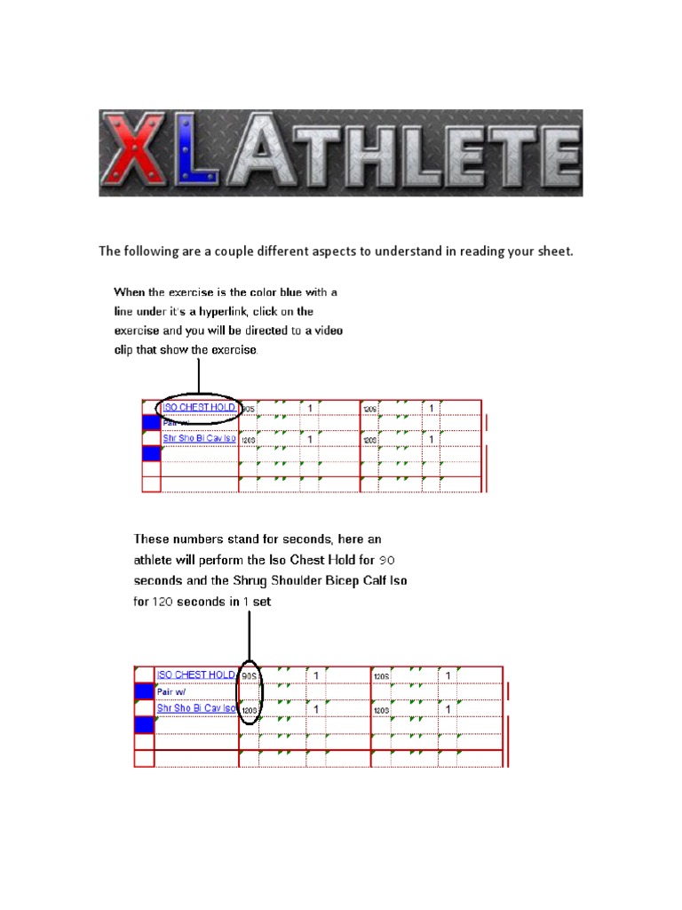 How To Read Your Training Sheets | PDF