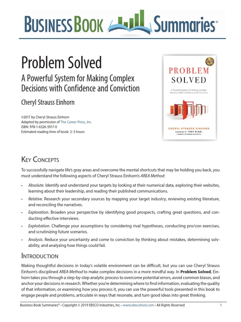 Problem Solved | PDF | Interview | Hypothesis