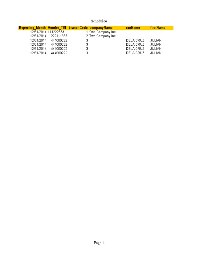 Schedule 4 Tax Reporting Summary | PDF | Home & Garden