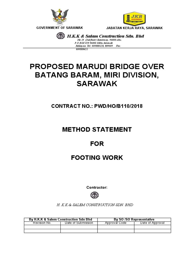 Proposed Marudi Bridge Over Batang Baram, Miri Division, Sarawak | PDF ...