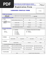 Learners Profile Form | PDF