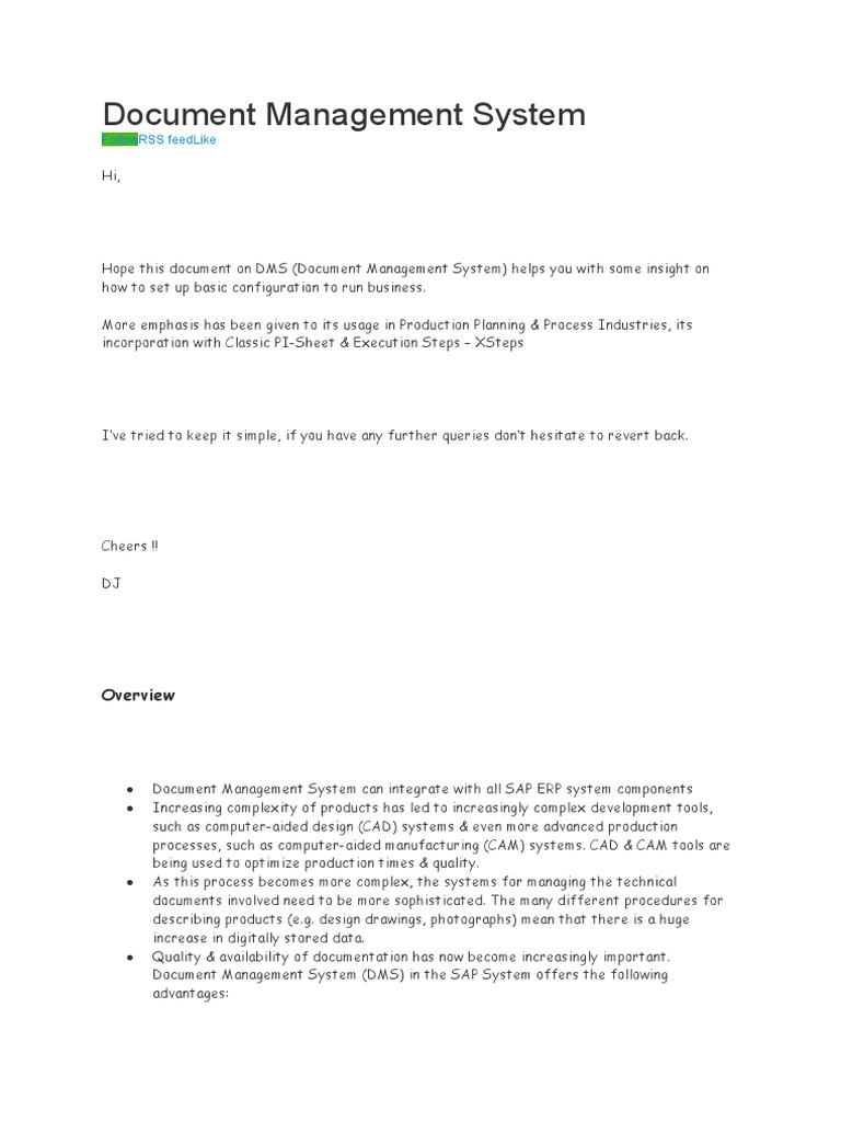 Document Management System | PDF | Computer Aided Design | Database ...