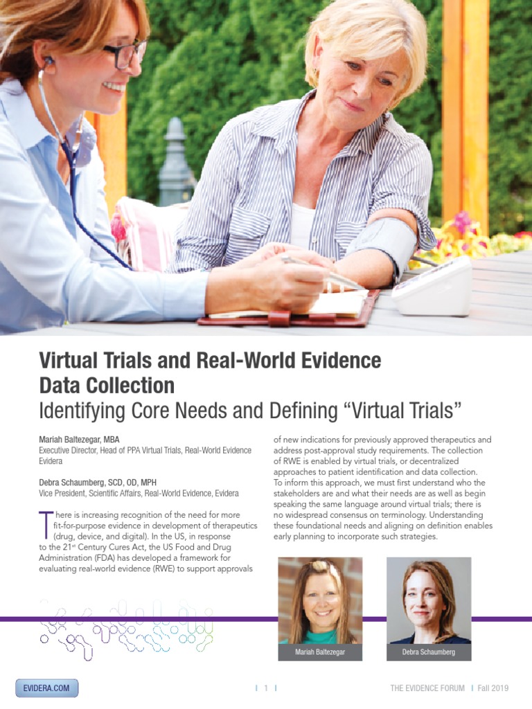 Virtual Trials and Real-World Evidence Data Collection | PDF | Clinical ...