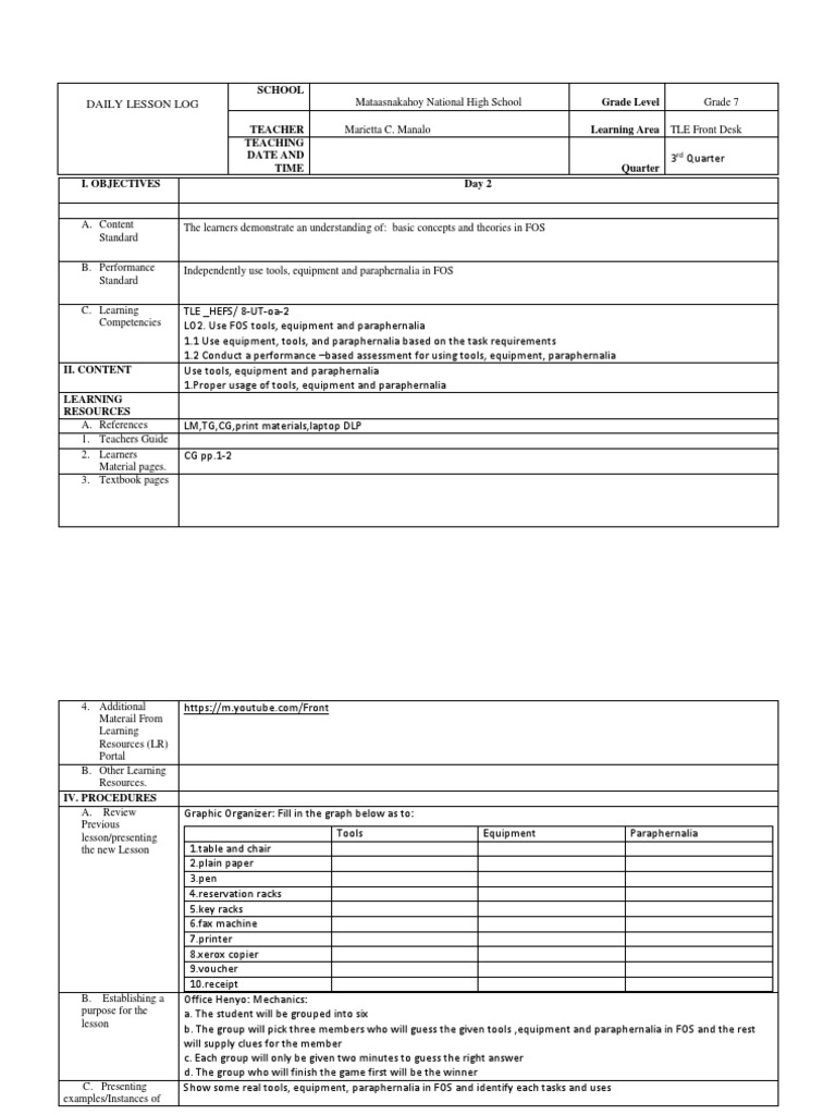 FOS Daily Log 5 PDF | Download Free PDF | Concept | Learning