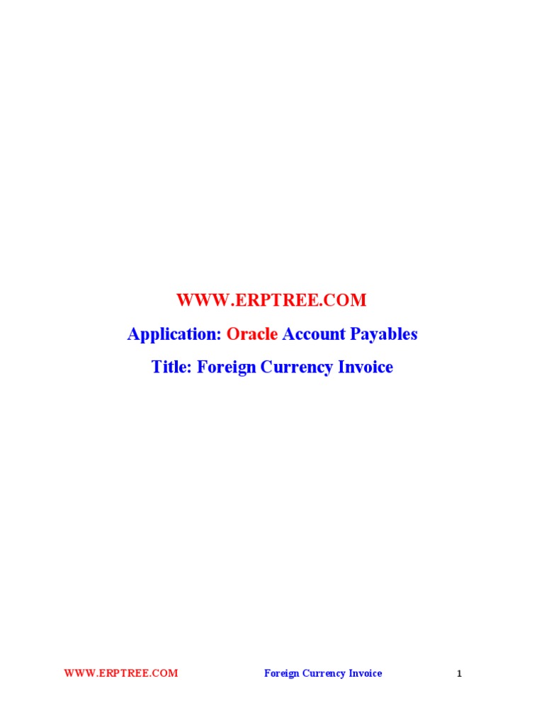 Foreign Currency Invoice | Download Free PDF | Accounts Payable | Money