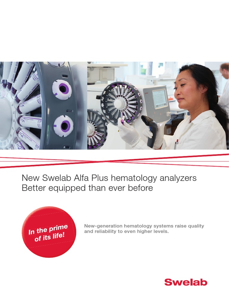 Swelab Alfa Plus: Advanced Hematology Analyzers | PDF | Usability ...