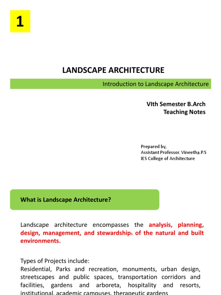 1.introduction To Landscape Architecture PDF | PDF | Landscape ...