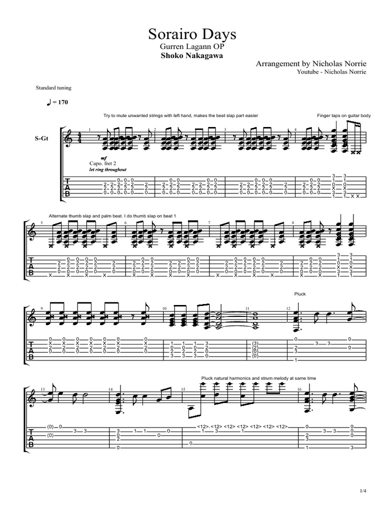 Sorairo Days: Shoko Nakagawa | PDF | Music Production | Necked Lutes