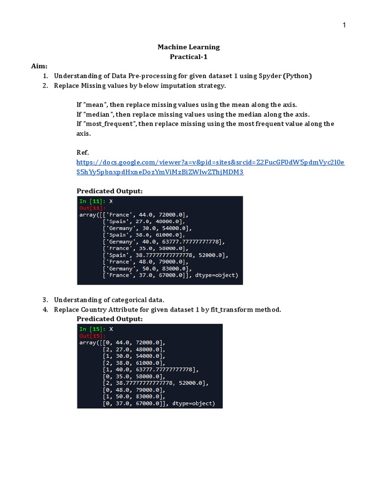 Machine Learning Practical-1 Aim ...