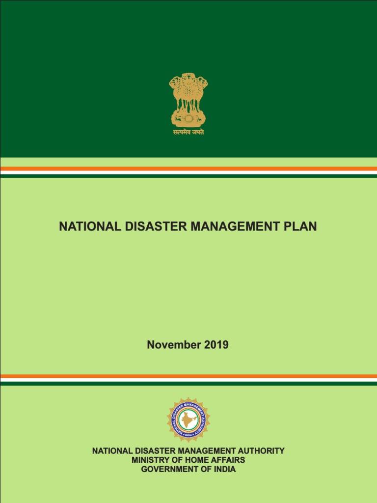National Disaster Management Plan: November 2019 | PDF | Disaster Risk ...