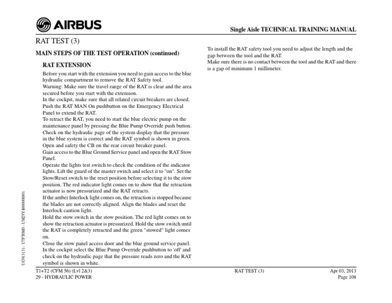 Rat Test (3) : Single Aisle Technical Training Manual | PDF | Switch ...