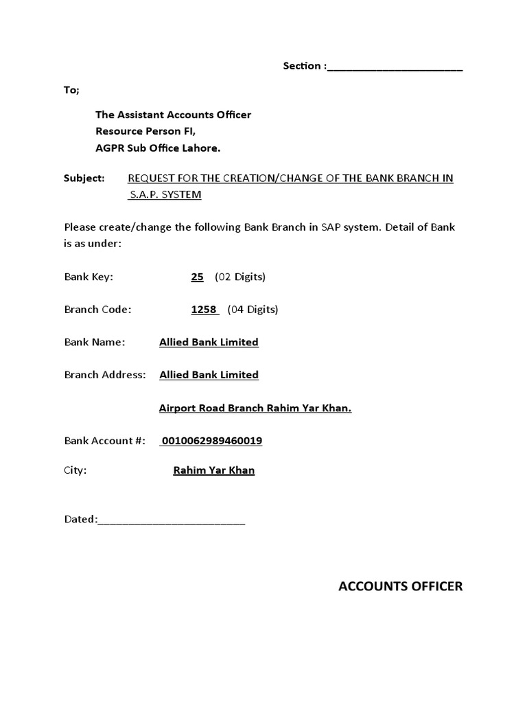 Bank Account AGPR | PDF