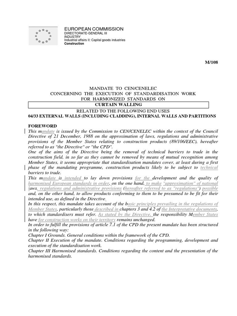 European Commission: 04/33 External Walls (Including Cladding ...