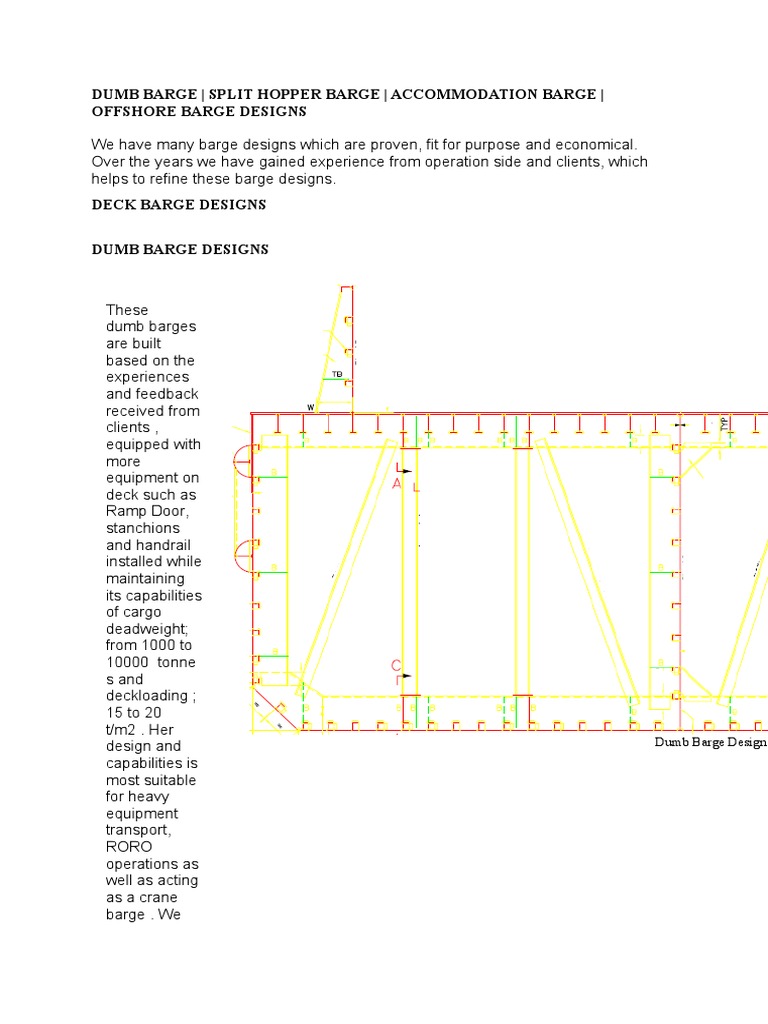 Dumb Barge - Split Hopper Barge - Accommodation Barge - Offshore Barge ...