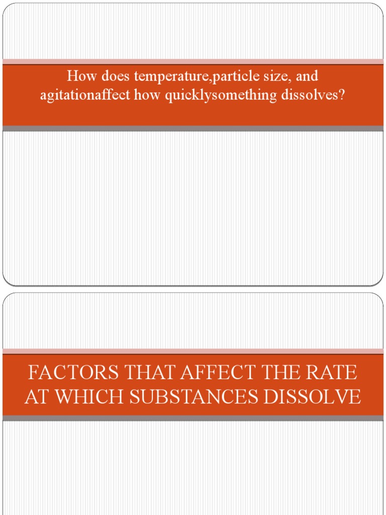 How Does Temperature, Particle Size, and Agitationaffect How | PDF