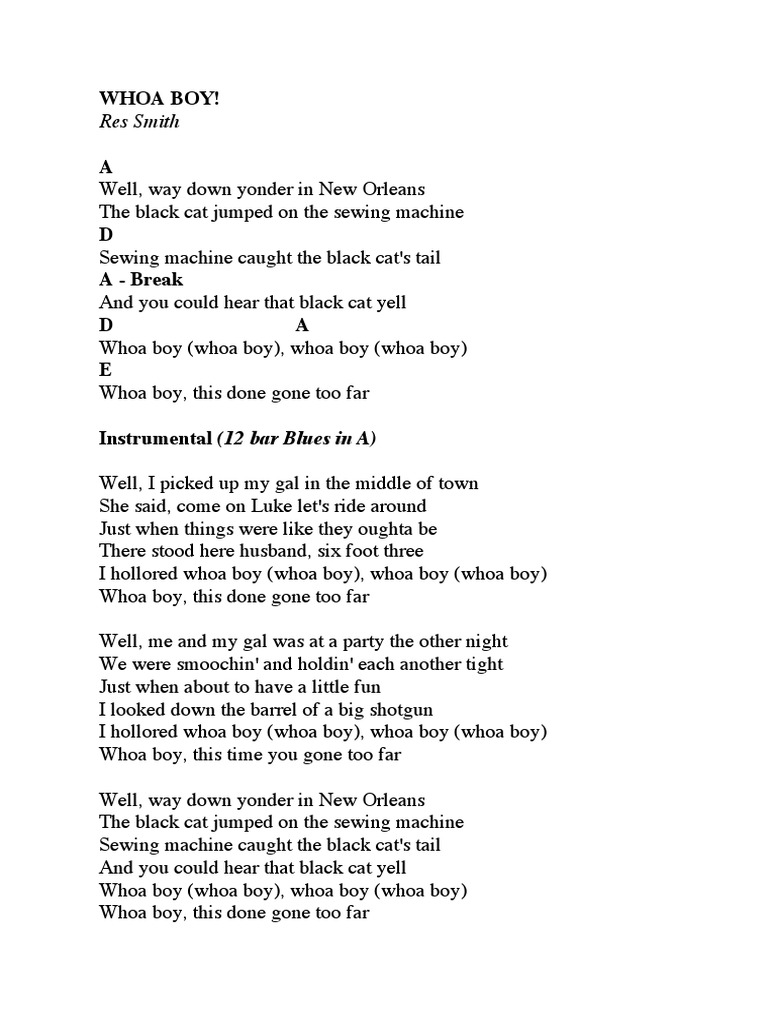 Res Smith: Whoa Boy! | PDF