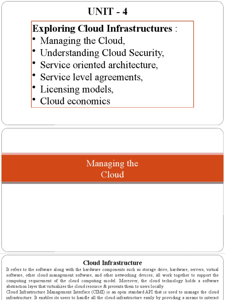 Exploring Cloud Infrastructures | PDF | Service Oriented Architecture | Cloud Computing