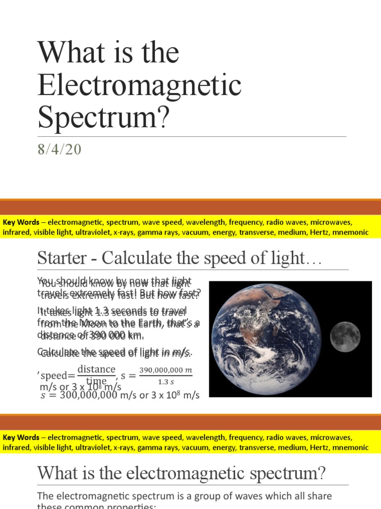 What Is The EM Spectrum | PDF | Electromagnetic Spectrum ...