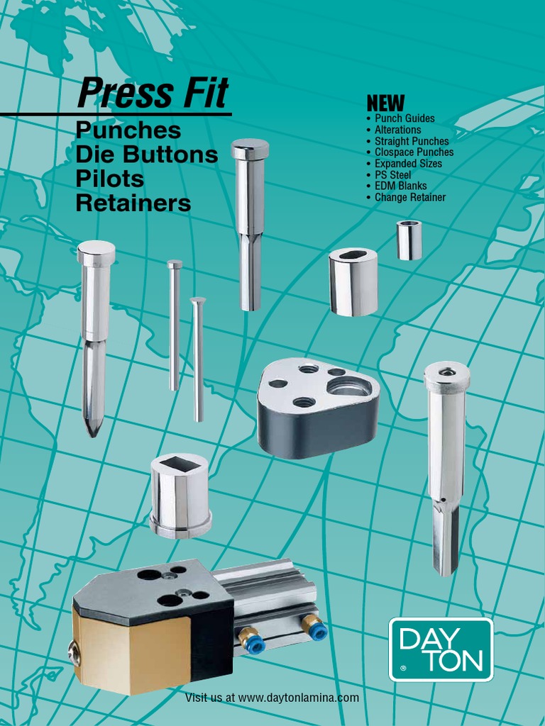 Press Fit: Punches Die Buttons Pilots Retainers | PDF | Nature ...