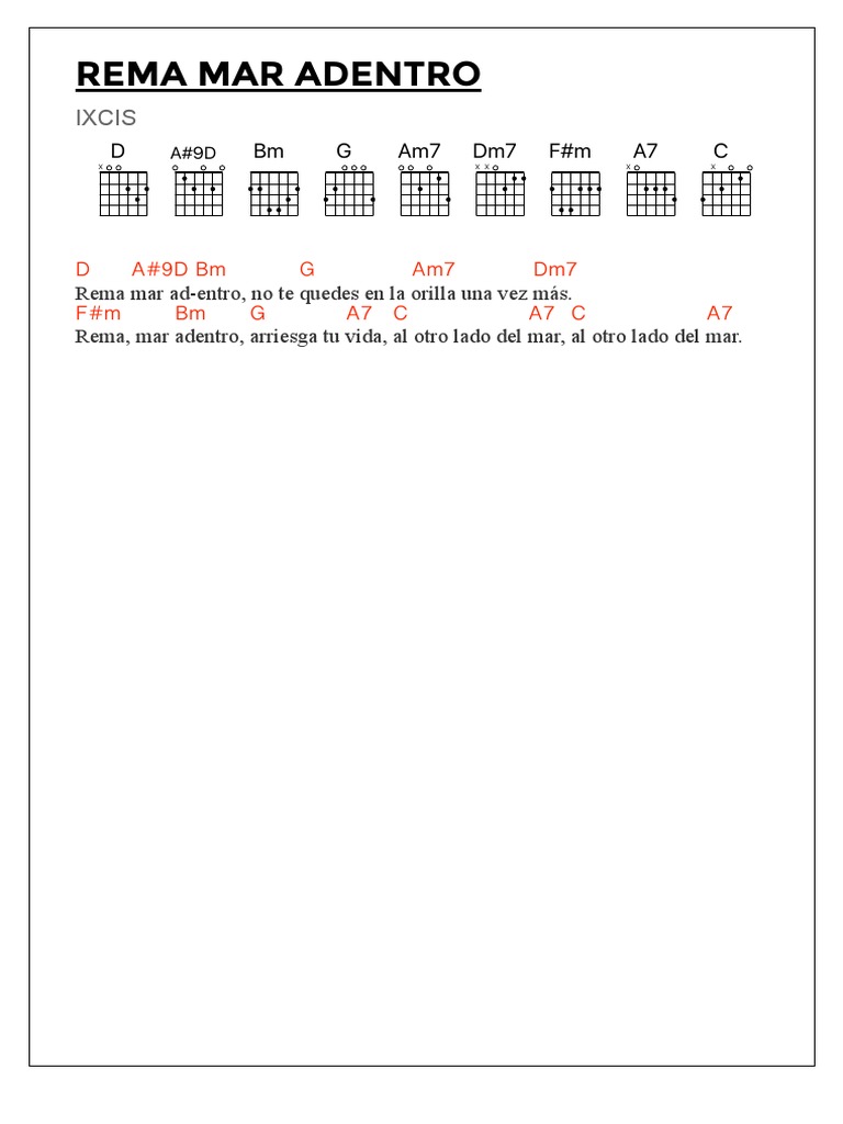 Rema Mar Adentro PDF | PDF