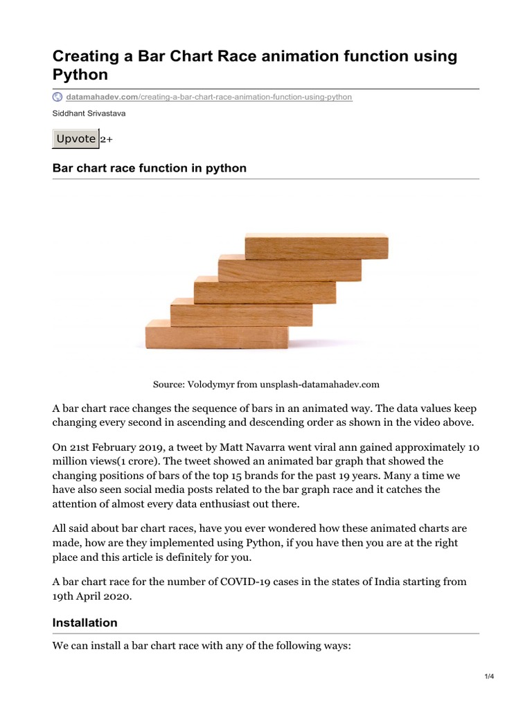 Creating A Bar Chart Race Animation Function Using Python | PDF | Function (Mathematics ...