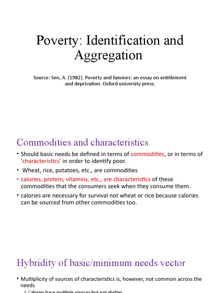 Poverty-Identification and Aggergation | PDF | Poverty Threshold | Poverty