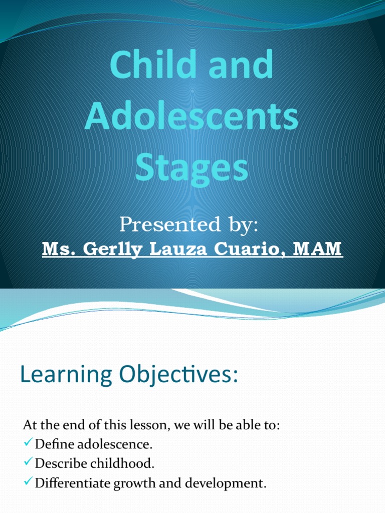Child and Adolescents Stages | PDF