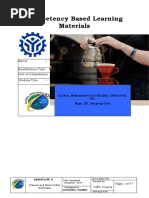 Barista NC II Achievement Chart | PDF | Coffee | Drink