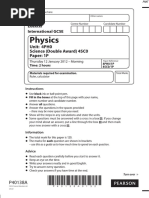 Senior Physics Challenge Sample Questions | PDF