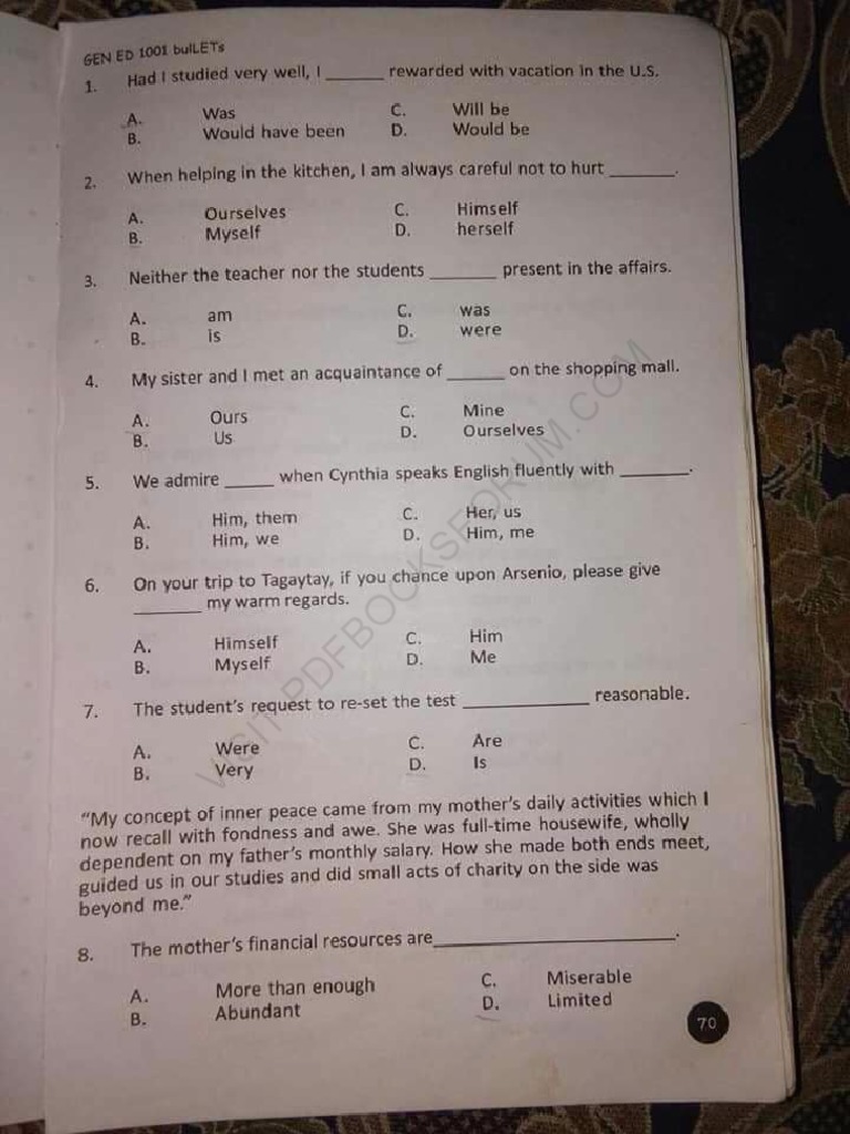 1001 Bullets With Answers | PDF