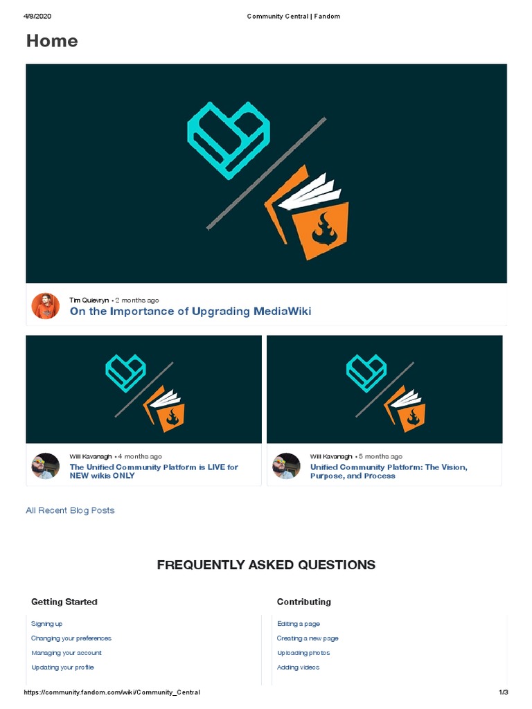 Community Central Overview and Updates | PDF | Wiki | Web Software