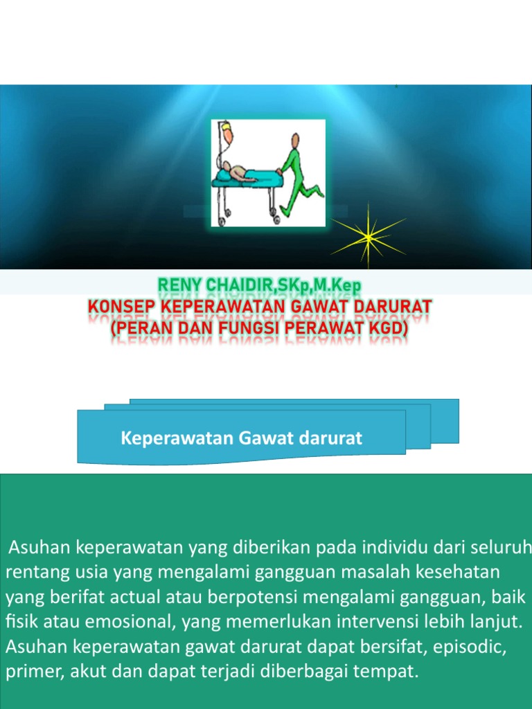 Konsep KGD (Peran Dan Fungsi Perawat KGD) | PDF