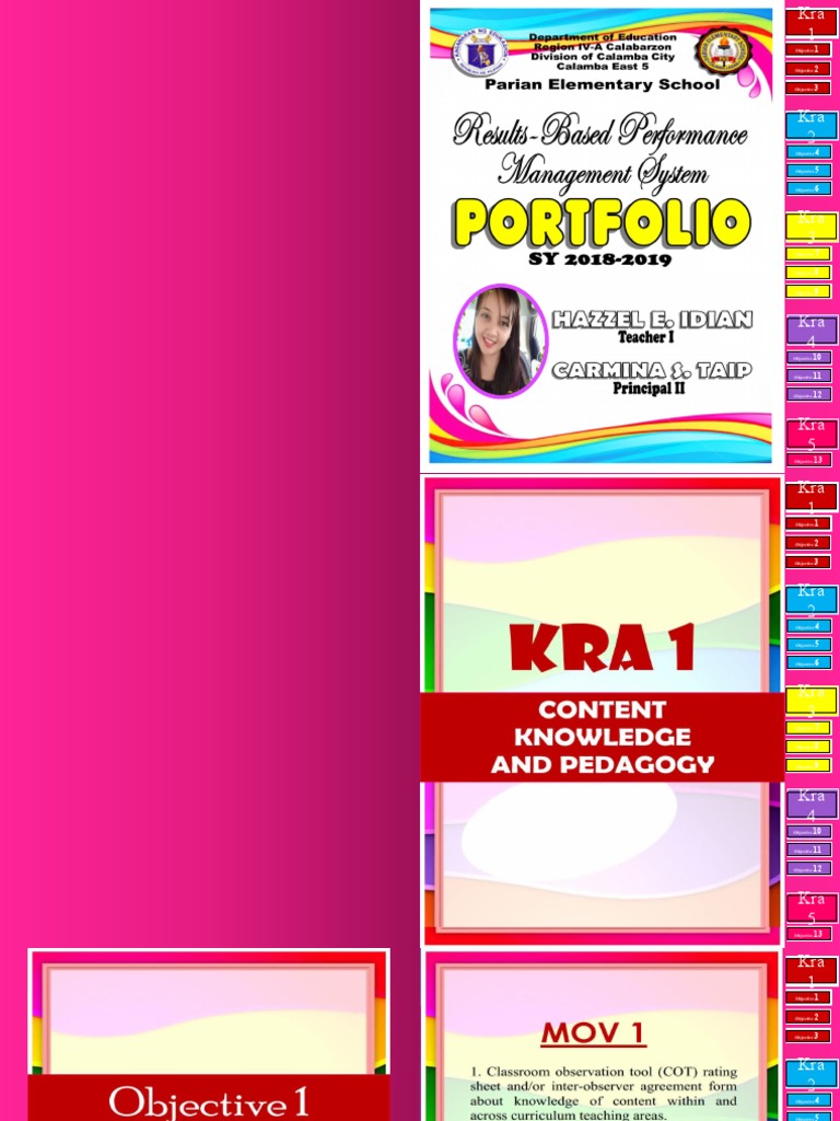 RPMS E-Portfolio Template Thesa | PDF