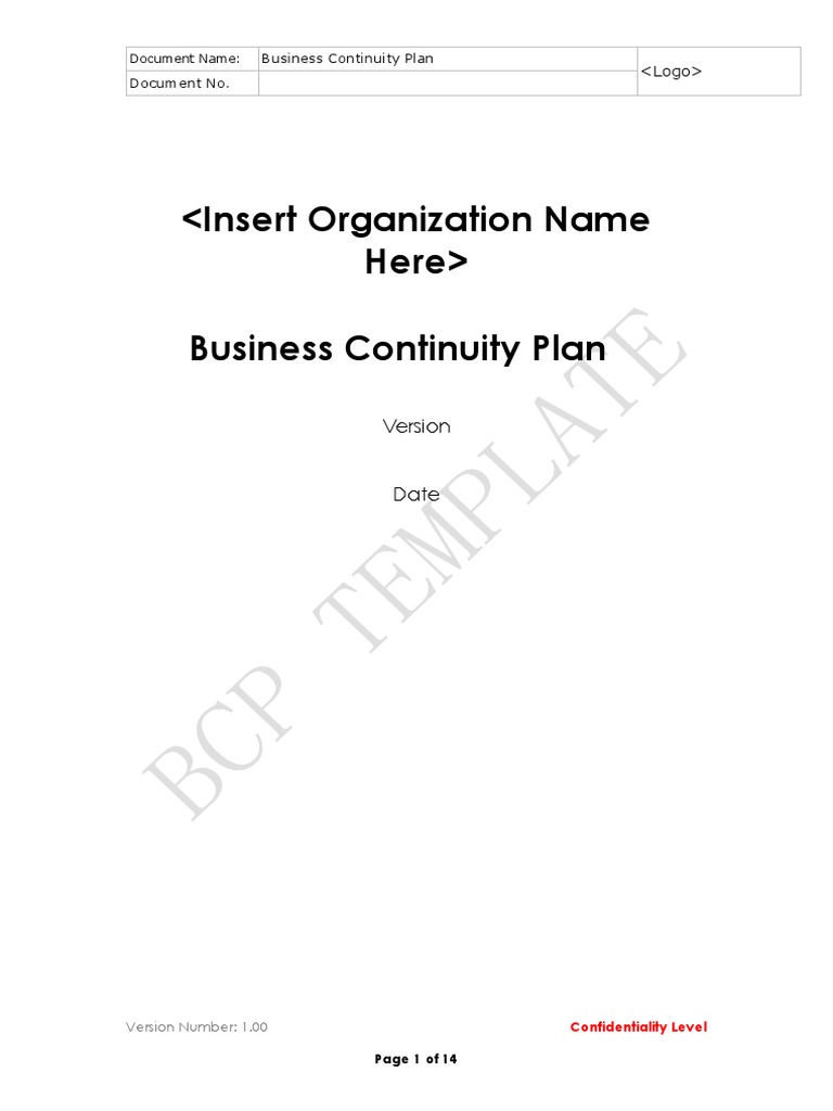 Business Continuity Plan | PDF | Emergency | Supply Chain