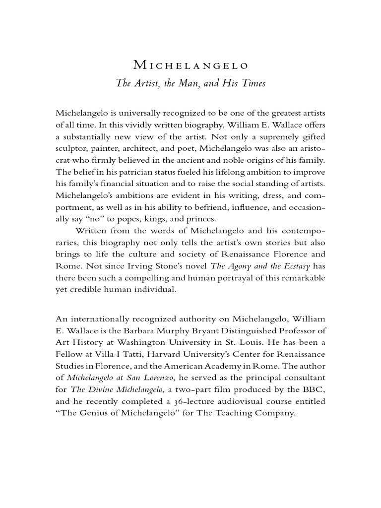Michelangelo PDF | PDF | Michelangelo | Rome