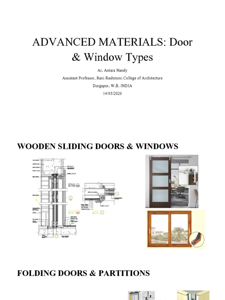 Door and Window Types | PDF